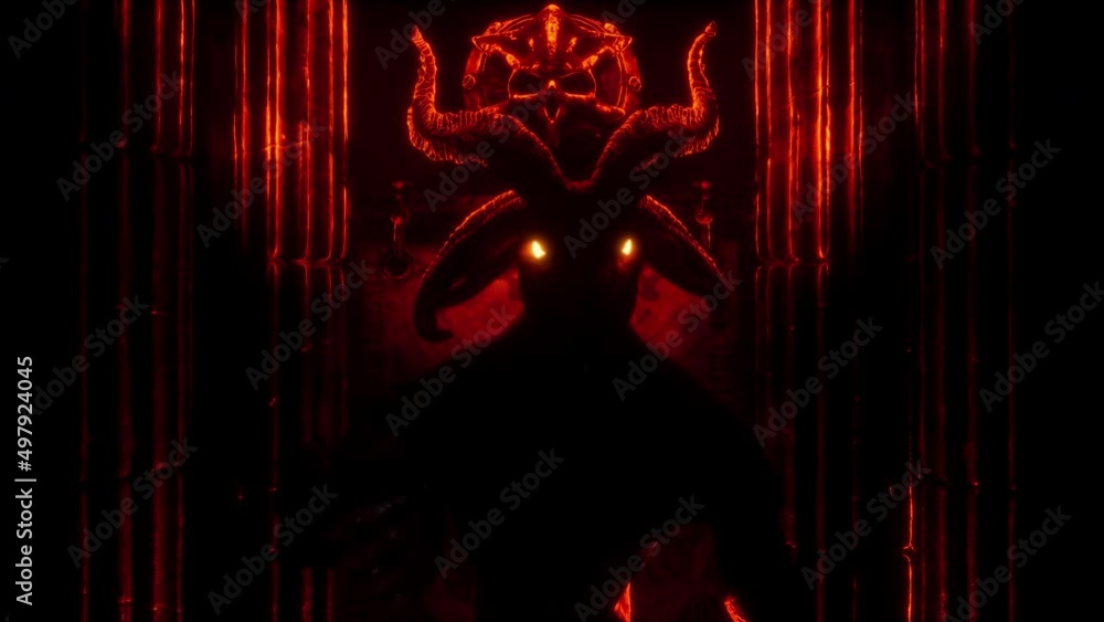 Goat Demon Baphomet VJ Loop – behold to the symbol of hell! Hold your ...