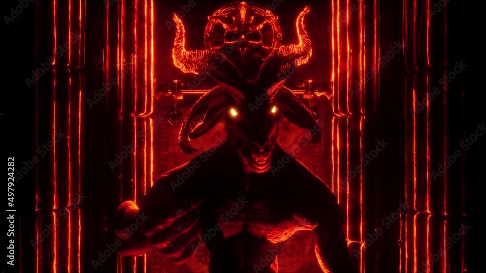 Goat Demon Baphomet VJ Loop – behold to the symbol of hell! Hold your ...