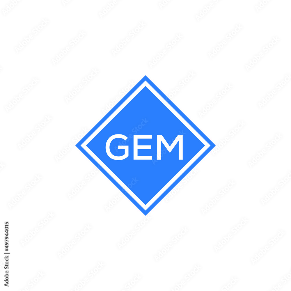 GEM letter design for logo and icon.GEM monogram logo.vector ...