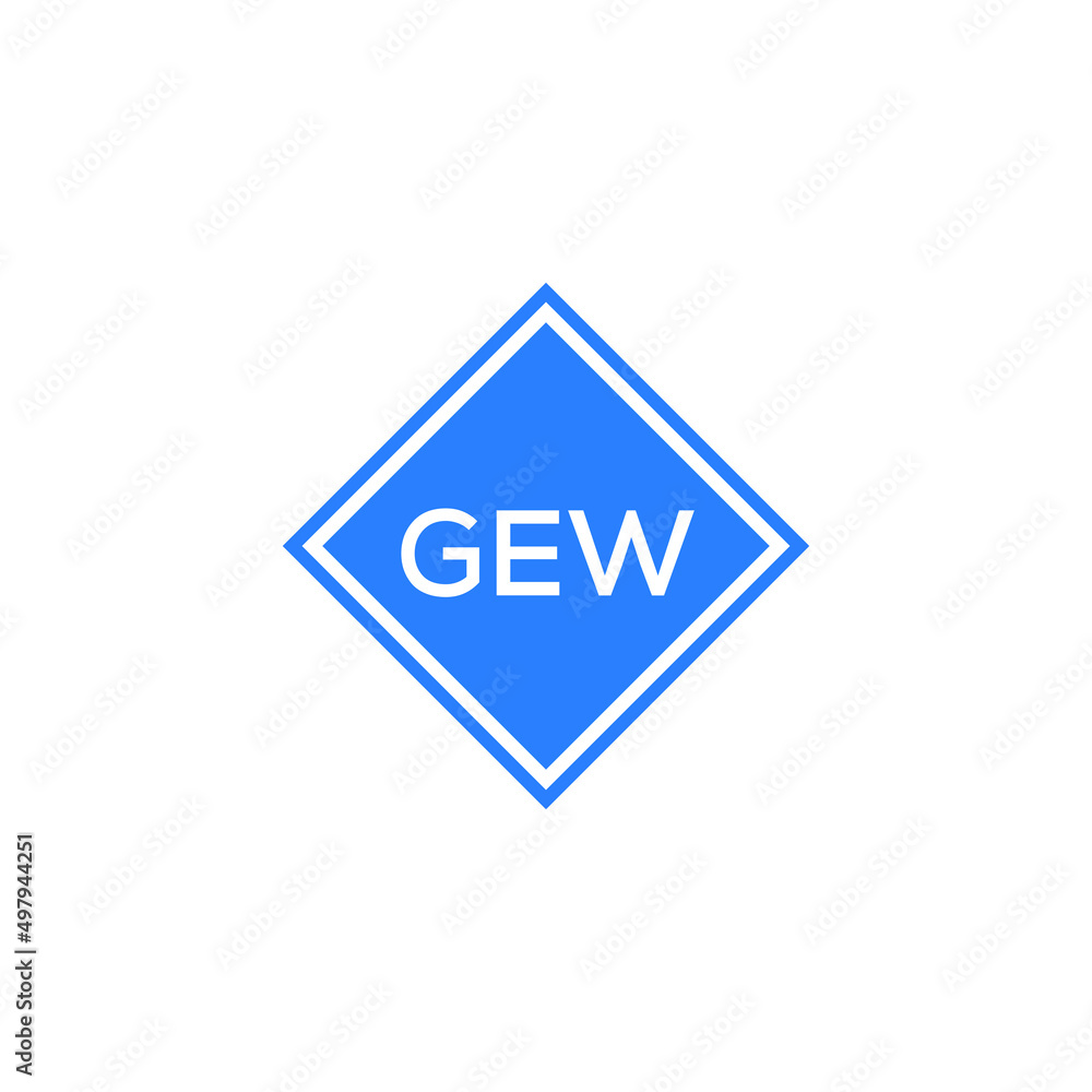 GEW letter design for logo and icon.GEW monogram logo.vector ...