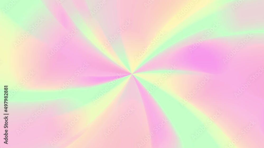 Smooth radial gradient animation. Pink orange yellow rays swirl on ...