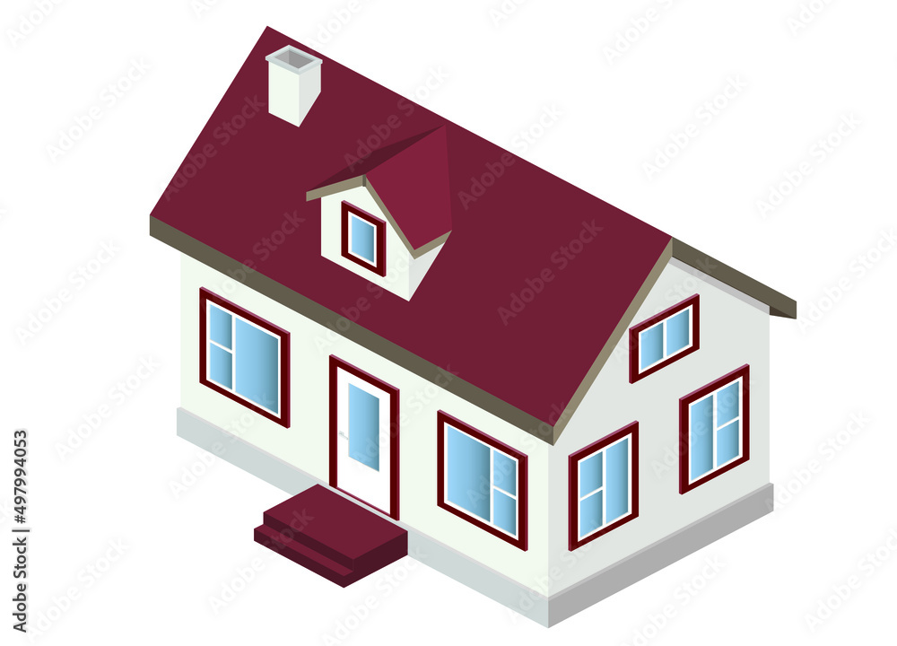 3d Home Vector