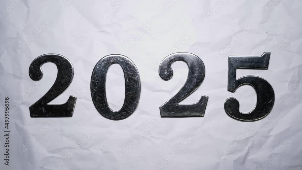 Year number changing from 2021 to 2022, 2023, 2024 and 2025 vídeo do ...