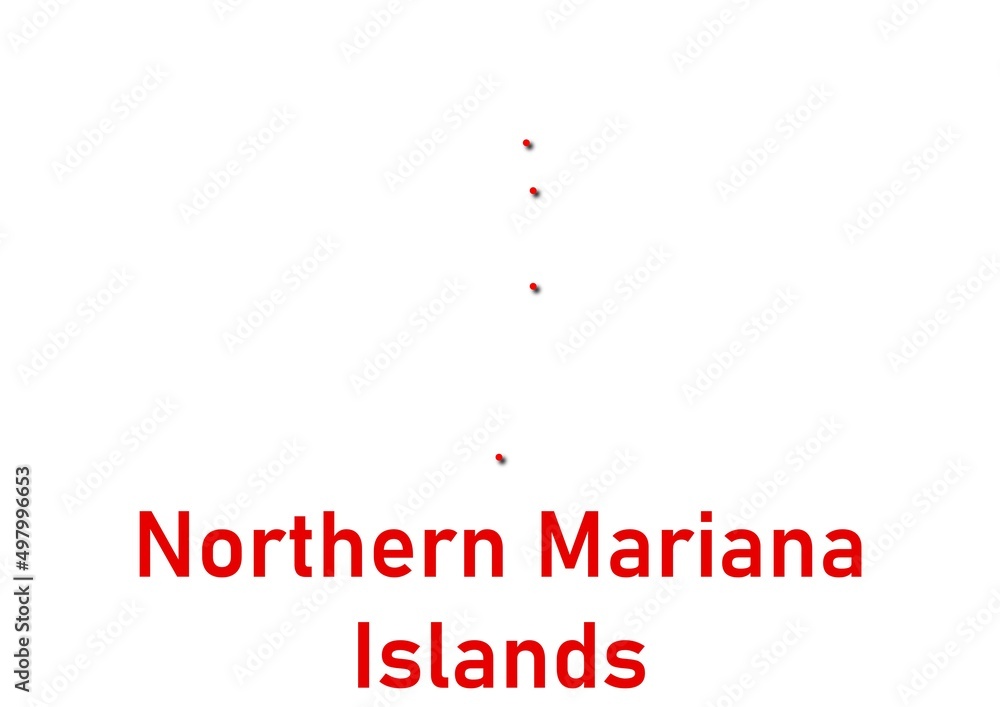 Northern Mariana Islands map, map of Northern Mariana Islands made of ...