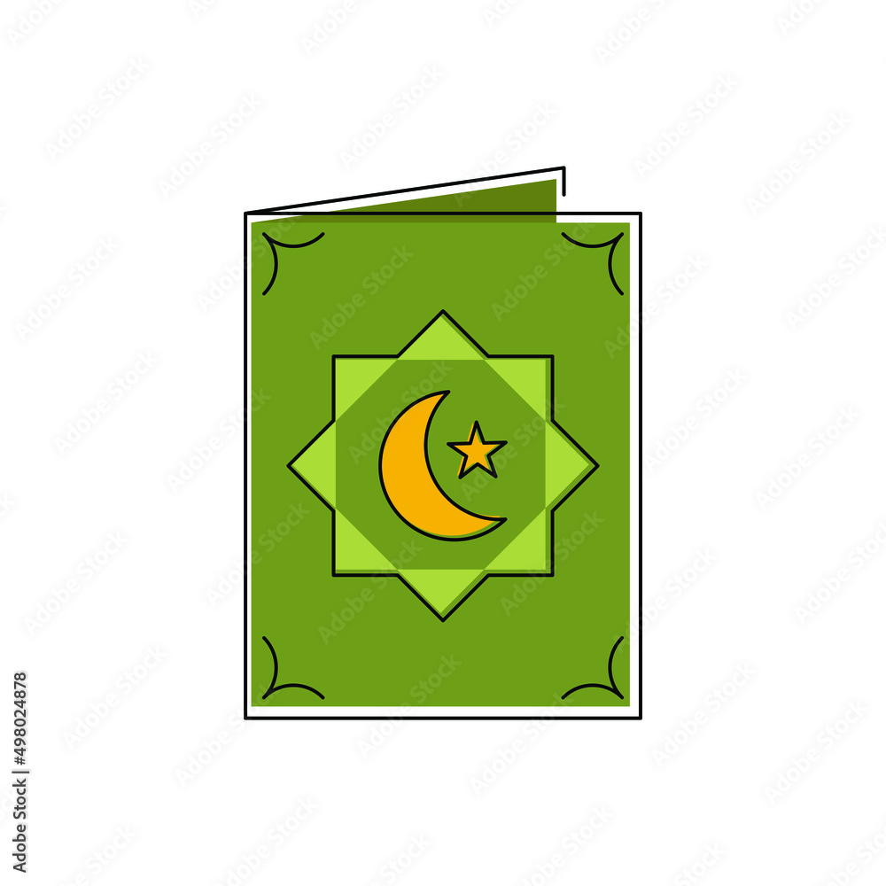 Ramadan Kareem sign and Eid al-Adha symbols. Happy fasting month, holy ...