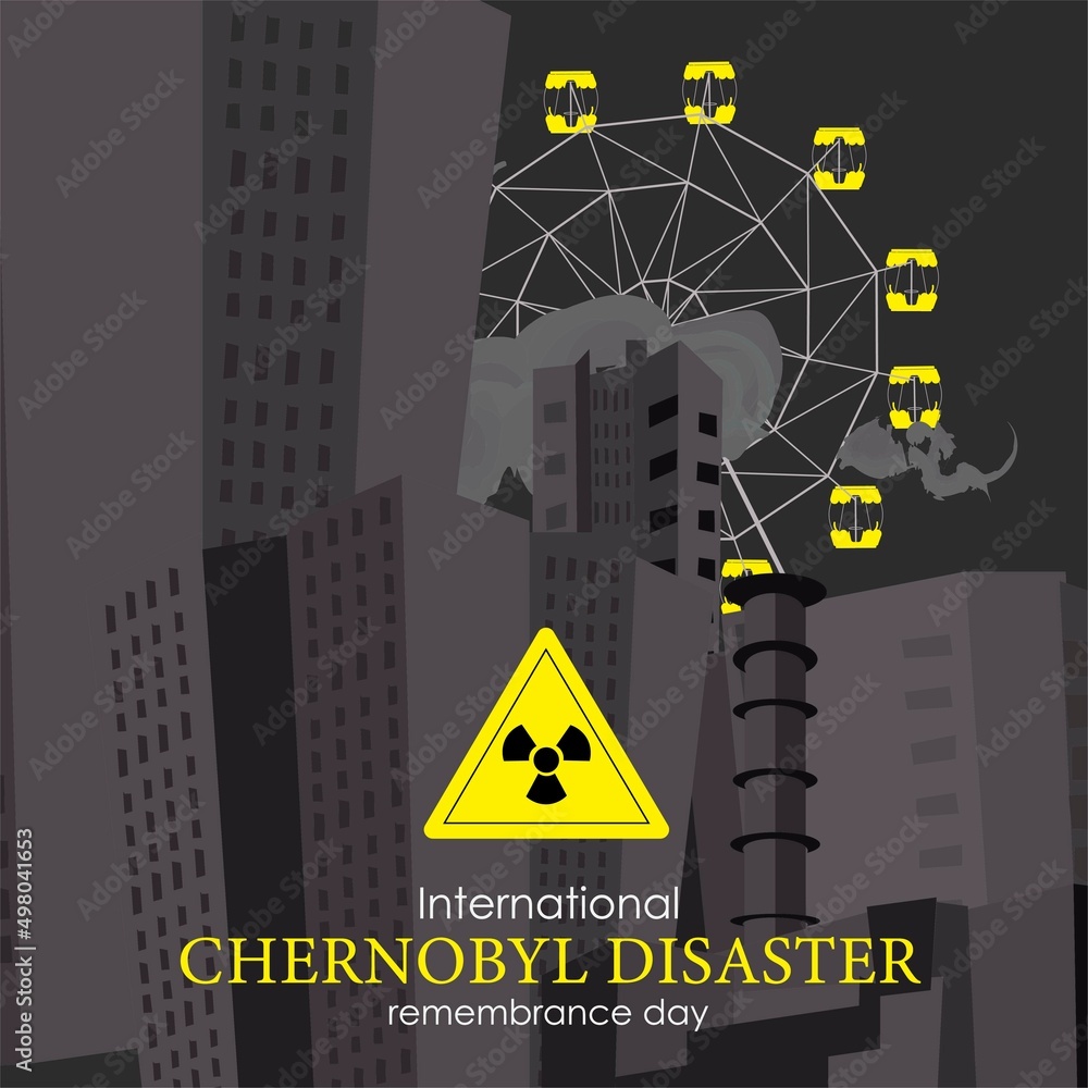 Chernobyl accident. Chernobyl Remembrance Day. The explosion of a ...