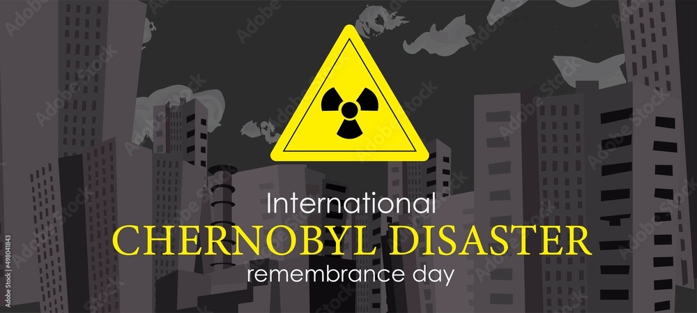 Chernobyl accident. Chernobyl Remembrance Day. The explosion of a ...