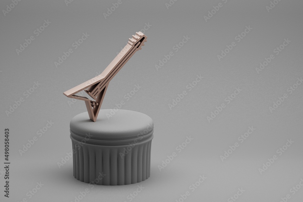 Beautiful abstract illustrations musical Hevy Metal Electric Guitar ...