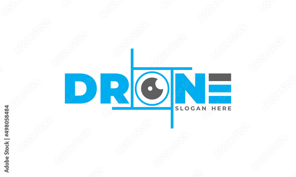 drone wordmark logo Stock Vector | Adobe Stock