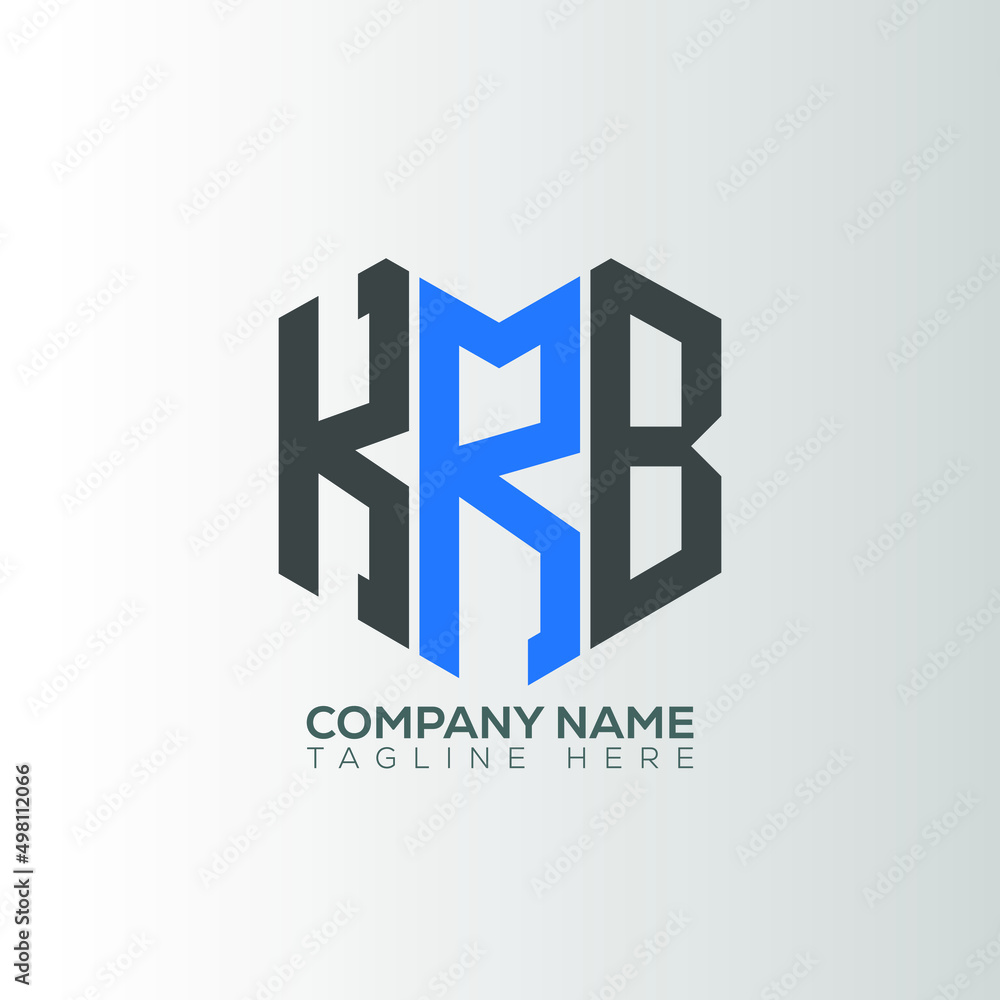 KRB letter logo design on white background.KRB creative initials letter ...