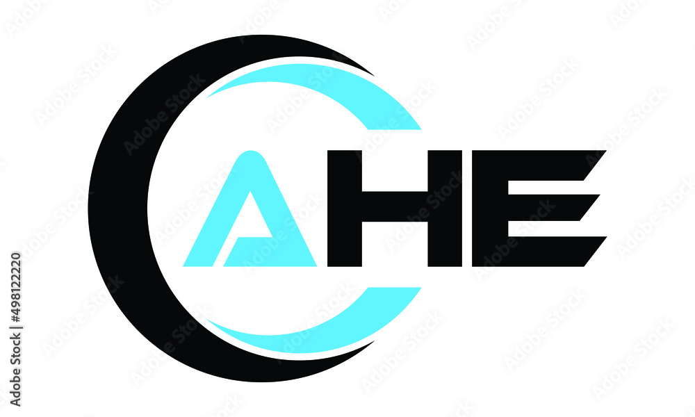 AHE swoosh logo design vector template | monogram logo | abstract logo ...
