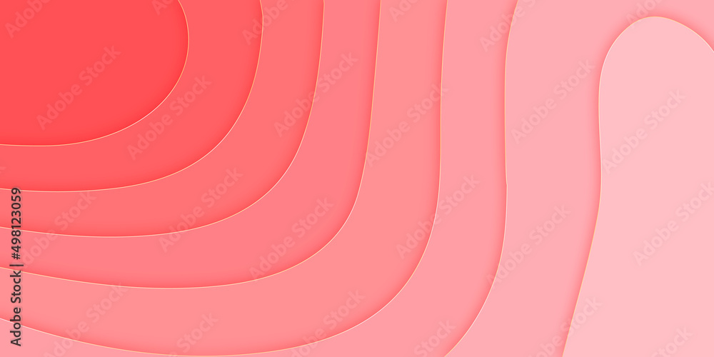 Papercut abstract background with pink colour smooth gradient Vector ...