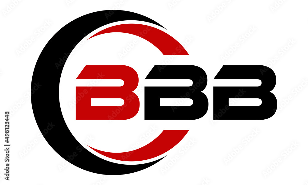 BBB swoosh logo design vector template | monogram logo | abstract logo ...