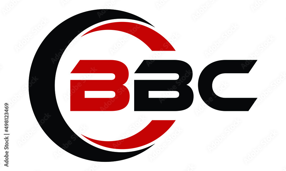 BBC swoosh logo design vector template | monogram logo | abstract logo ...