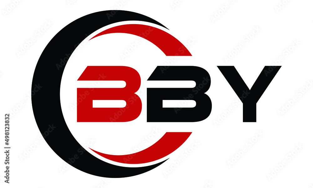 BBY swoosh logo design vector template | monogram logo | abstract logo ...