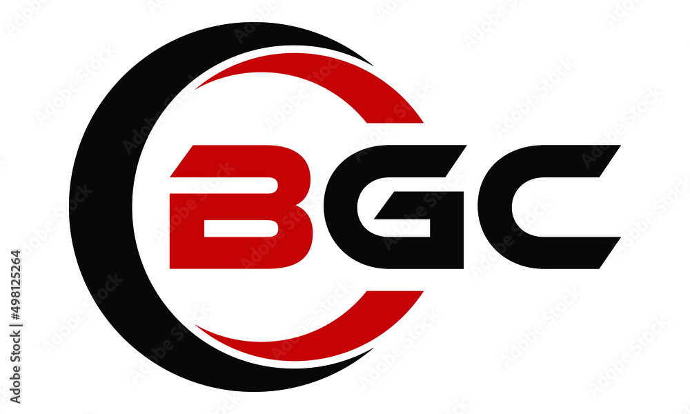 BGC swoosh logo design vector template | monogram logo | abstract logo | wordmark logo ...