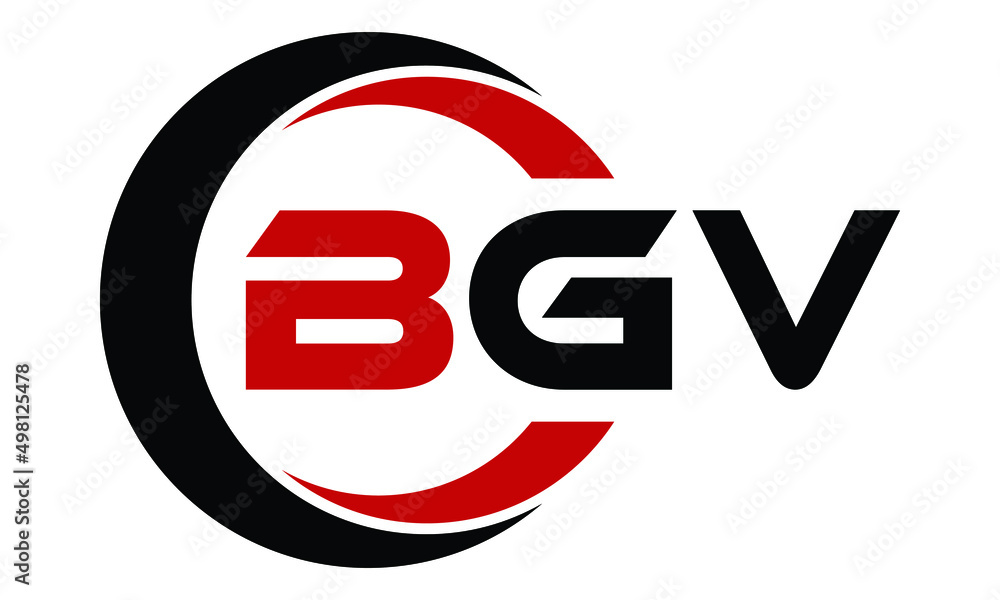 BGV swoosh logo design vector template | monogram logo | abstract logo ...