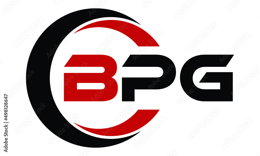 BPG swoosh logo design vector template | monogram logo | abstract logo ...