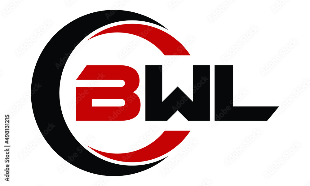 BWL swoosh logo design vector template | monogram logo | abstract logo ...