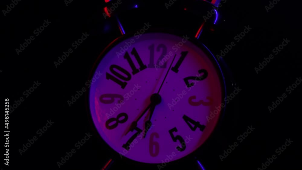 Time, second, hour concept. Retro look old clock, timer is rotating on ...
