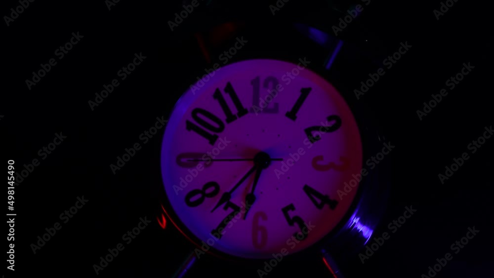 Time, second, hour concept. Retro look old clock, timer is rotating on ...