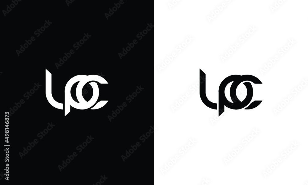 Letter LPC logo alphabet monogram initial based icon design Stock ...