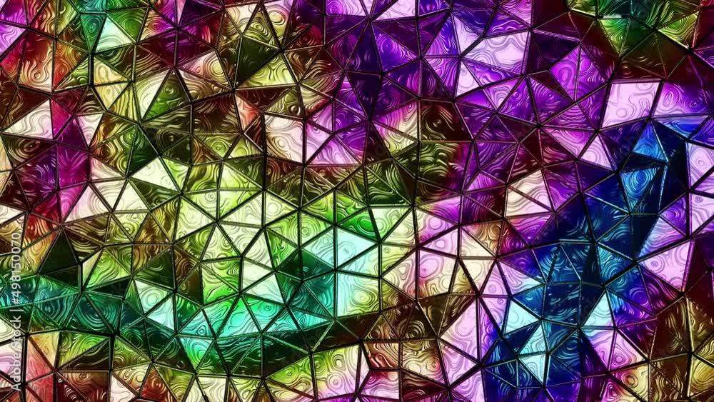 Realistic abstract looping 3D animation of the moving trippy ...