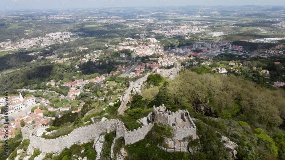 Castle of the Moors or Castelo dos Mouros is a hilltop medieval castle ...