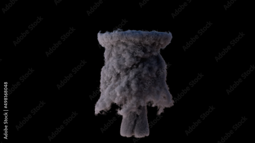 Model of natural typhoon in 3d render stage of development. Incipient ...