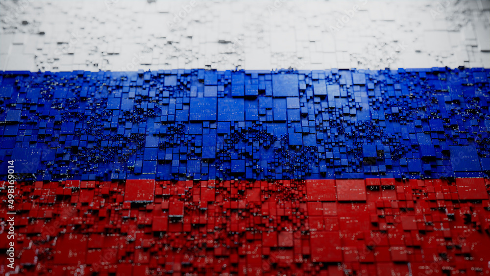 Russian Flag Wallpaper Stock Illustration | Adobe Stock