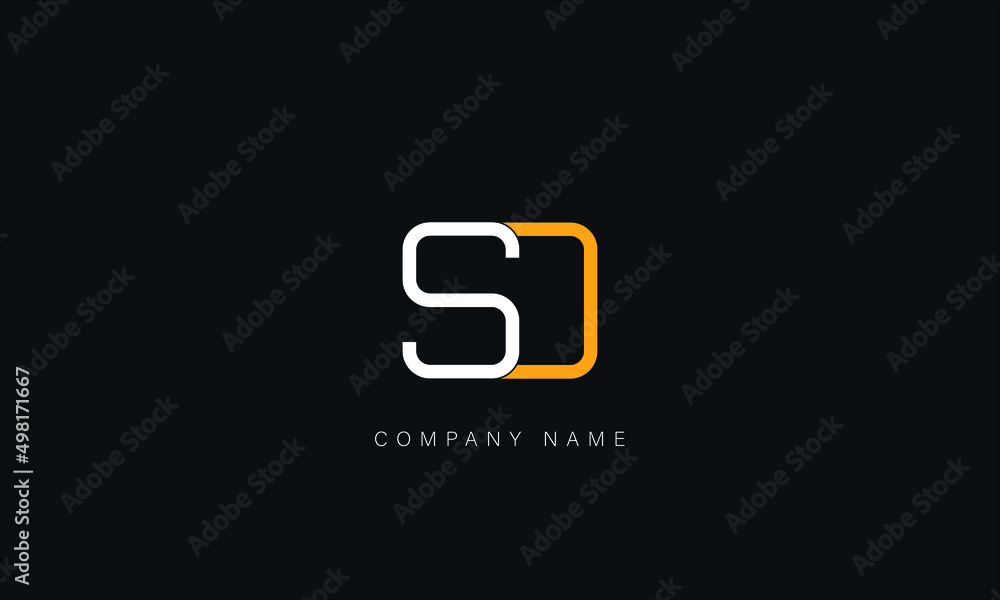 SD, DS, SD, Letters logo Monogram Stock Vector | Adobe Stock