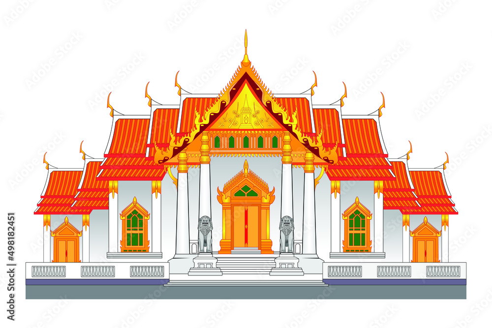 Wat Benchamabophit Dusitvanaram – The beautiful famous Buddhism marble ...