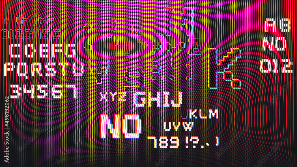 Glitch distorted geometric background . Modern art design . Noise ...