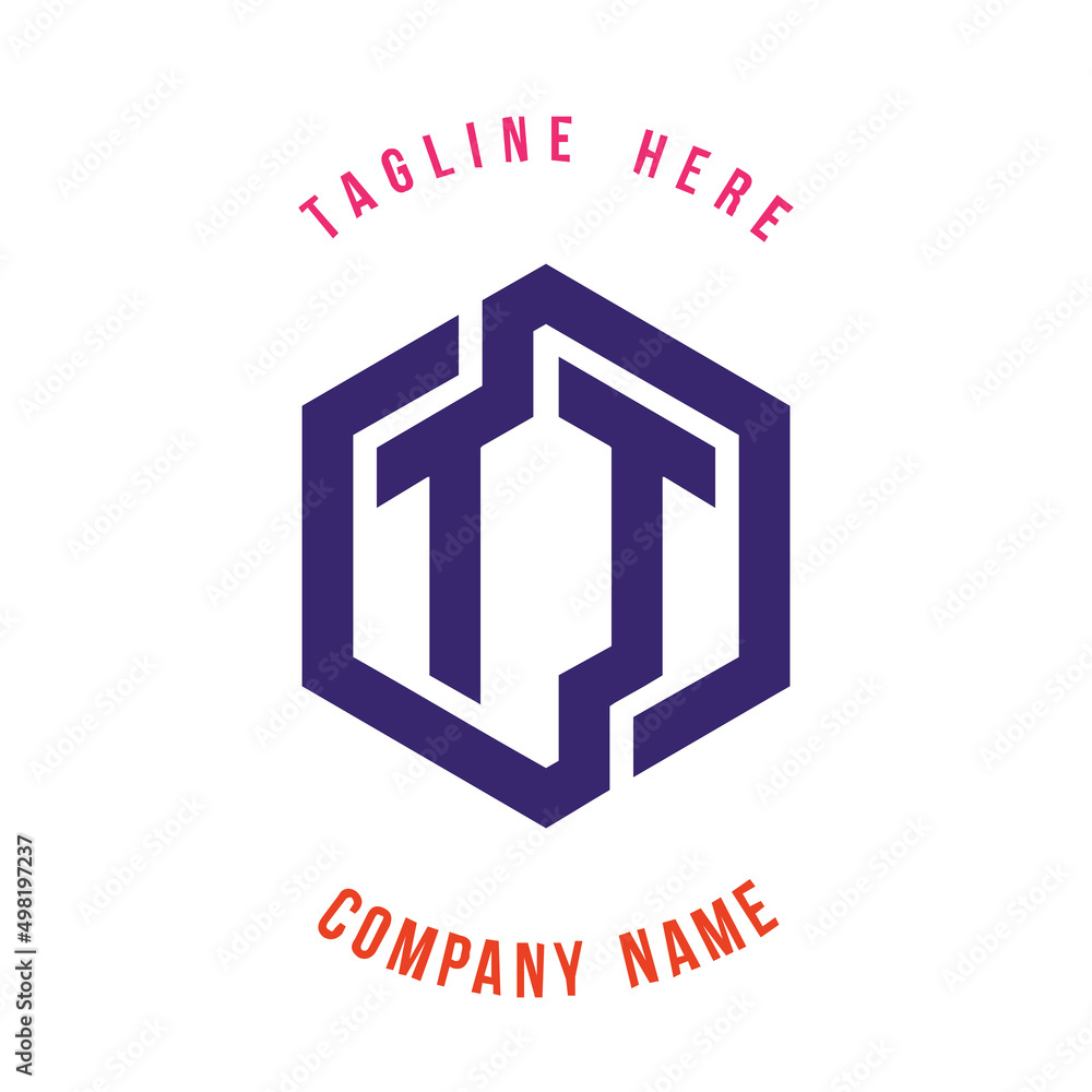 TT lettering logo is simple, easy to understand and authoritative Stock ...