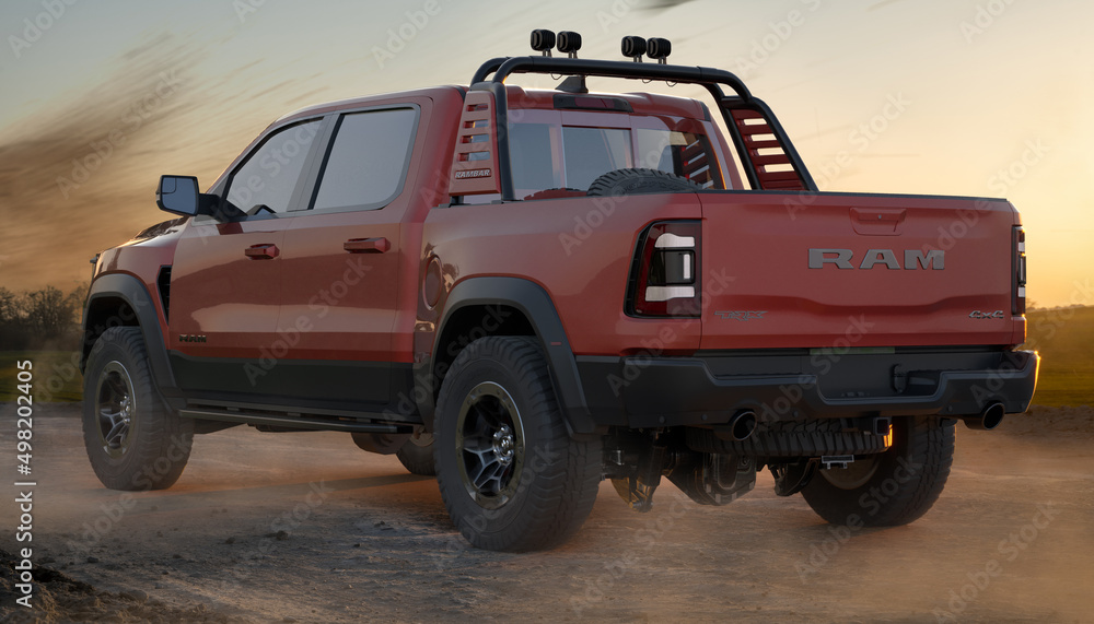 Ram 1500 TRX, Off-Road Performance Truck Stock Photo | Adobe Stock