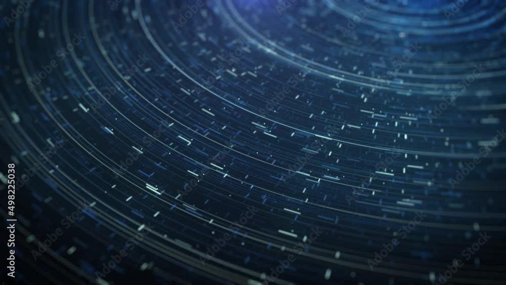 Abstract Technology Data Lines Background Loop/ 4k animation of an ...
