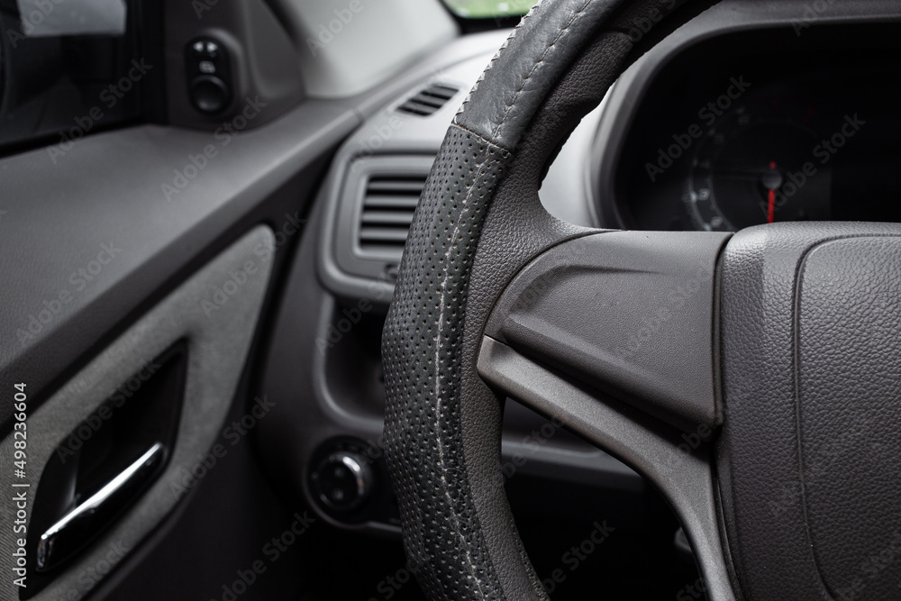 Car interior buttons, switches, seat belt Stock Photo | Adobe Stock