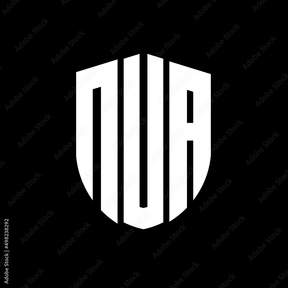 Vecteur Stock NVA letter logo design. NVA modern letter logo with black ...