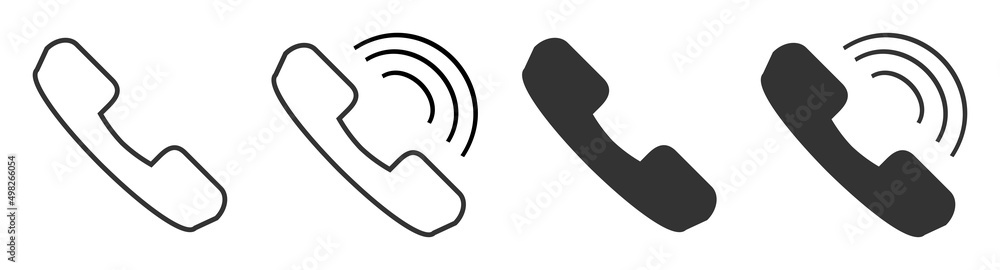 Handset phone icon. Telephone symbol. Sign cell vector. Stock Vector ...