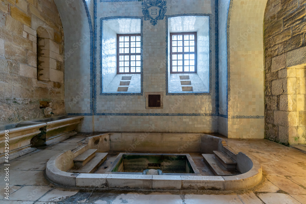wash basin in the kitchen of the Alcobaca monastery Stock Photo | Adobe ...