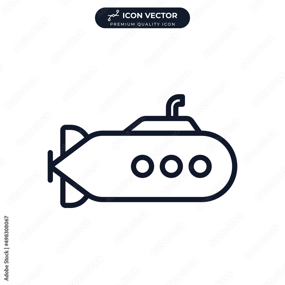 submarine icon symbol template for graphic and web design collection ...