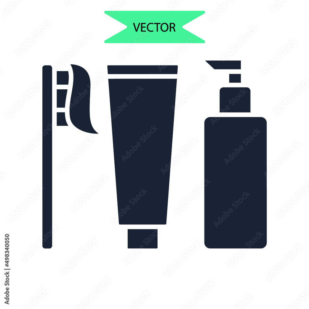 personal hygiene icons symbol vector elements for infographic web Stock ...