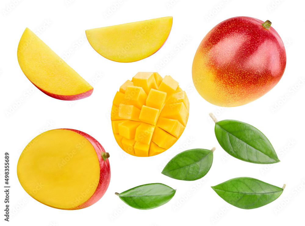 Mango isolated on white background Stock Photo | Adobe Stock