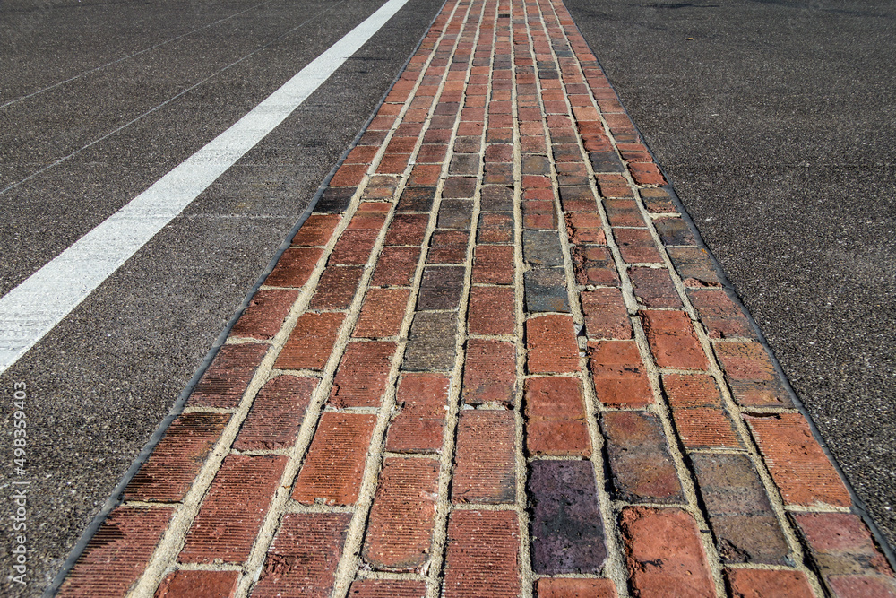 Yard of Bricks at Indianapolis Motor Speedway. Hosting the Indy 500 and ...