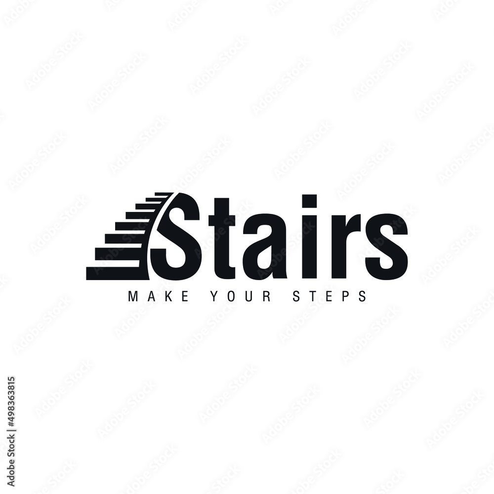 stairs logo design concept success steps logo for corporate business ...