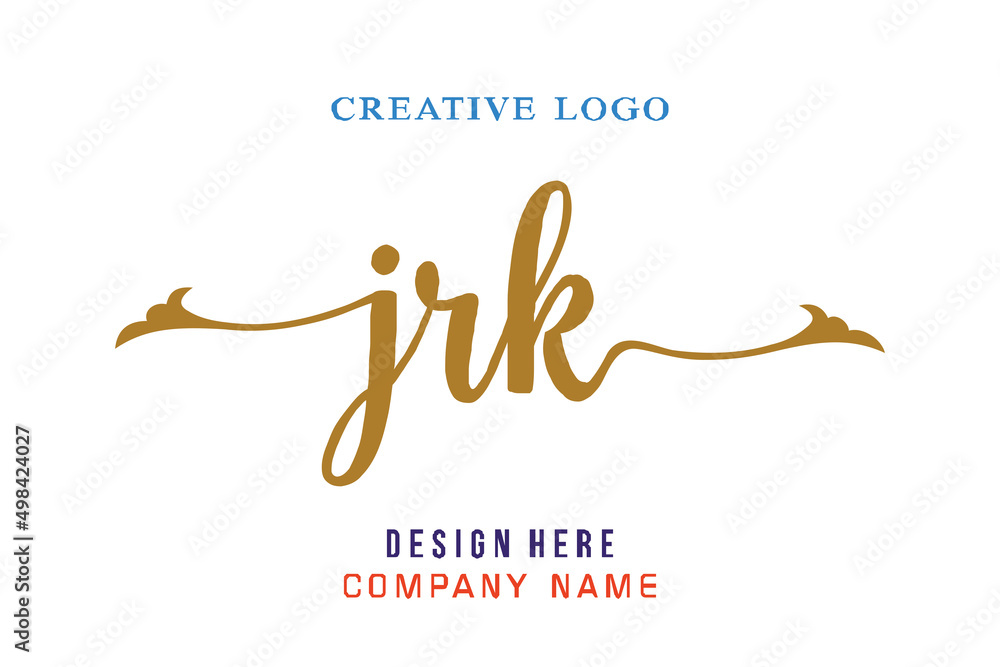 JRK lettering logo is simple, easy to understand and authoritative ...