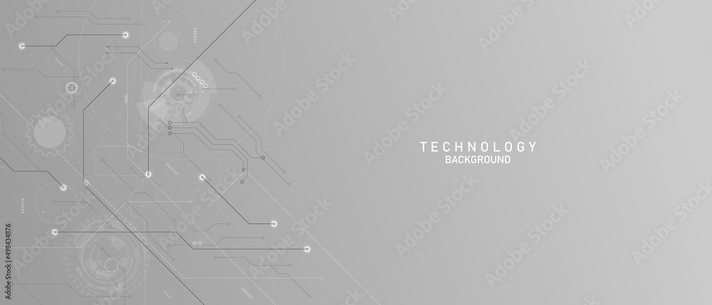 Modern white abstract technology background design vector illustration ...