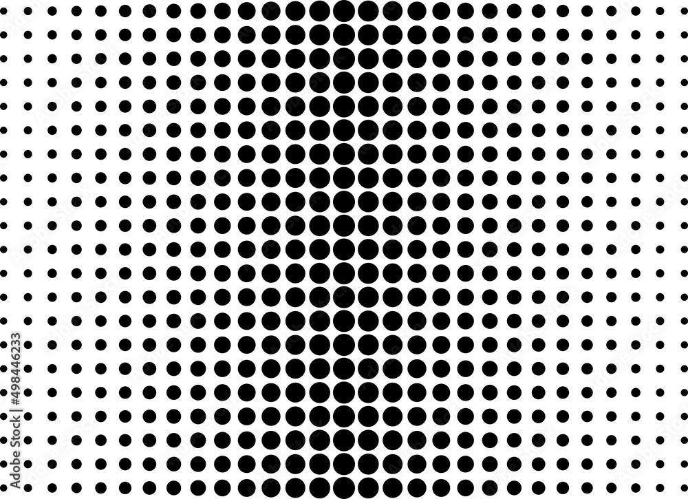 Big & Small polka dot pattern background.Black and white seamless polka ...