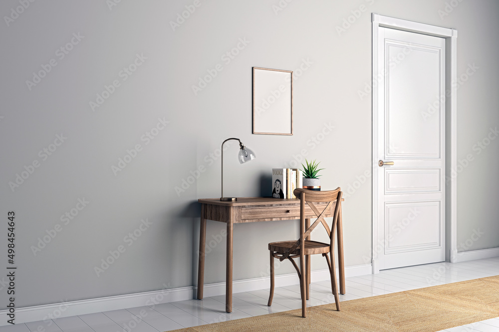 Workstation Frame and Screen Mockup Stock Illustration | Adobe Stock