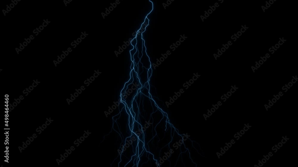 4K loop Lightning and thunder city at night, glaring and spectacular ...